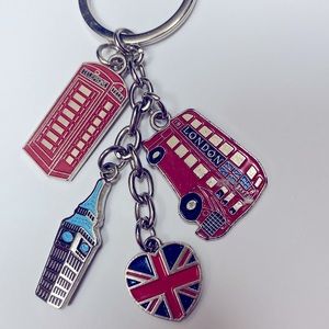 London England | Accessories | Key Chain London England Dangle Charms ...